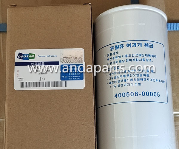 Filtro de aceite de buena calidad para Doosan 400504-00005